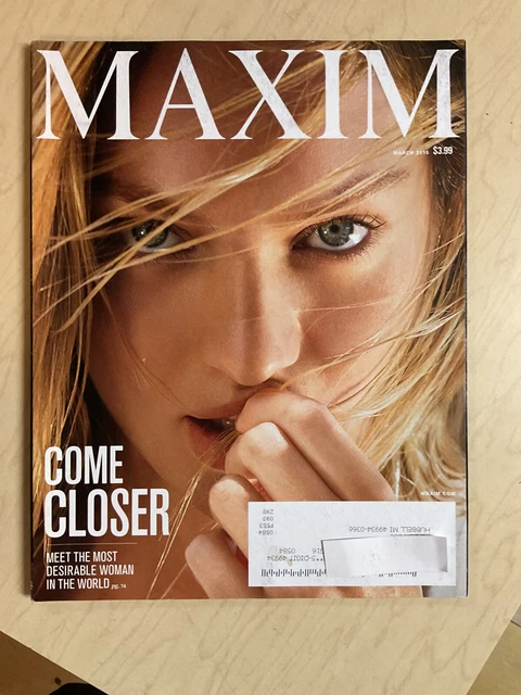 MARCH 2015 MAXIM #201 Candice Swanepoel sexy cover + Bianca Santos £7. ...
