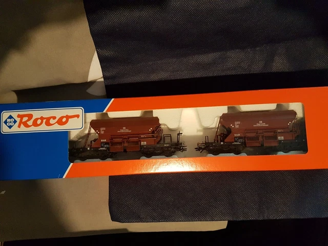 ROCO 44128 WAGENPACKUNG Schotterwagen der DB, 1:87, Neu in OVP, H0 EUR ...