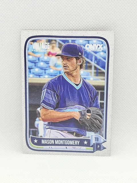 MASON MONTGOMERY 2024 Onyx Vintage #OVMAMO Rays Non Auto Prospect ...