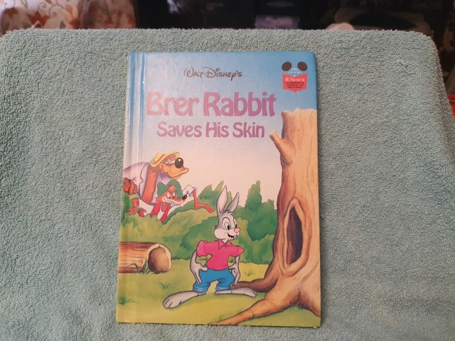 DISNEY WONDERFUL WORLD of Reading BRER RABBIT SAVES HIS SKIN 16X22cm ...