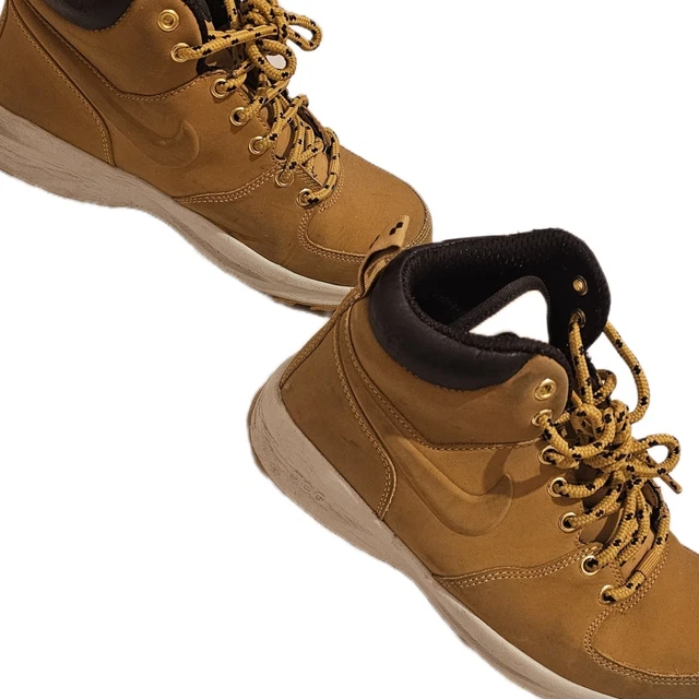 NIKE MANOA MEN'S Leather Boots Hiking Brown Size-4 UK Preloved Good ...