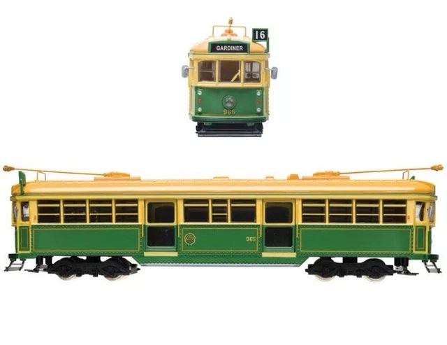 NEW W6 CLASS Melbourne Tram - Green Rattler MMTB 965 Diecast Model 1:76 ...