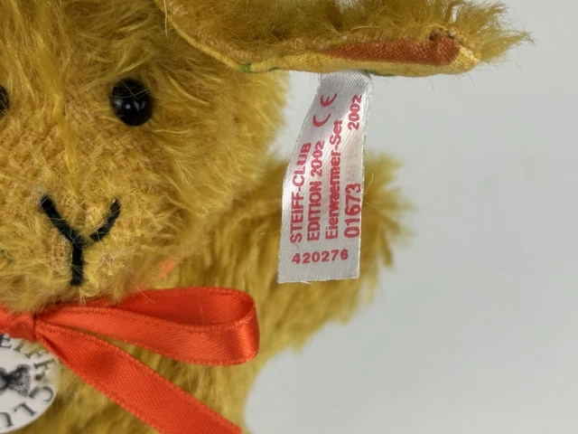 STEIFF ANIMAL OURS en peluche lapin 420276 chauffe-œufs 12 cm ...