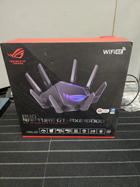 ASUS ROG RAPTURE GT-AXE16000 Quad-Band Wi-Fi 6E Gaming Router $199.99 ...