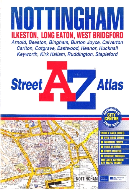 NOTTINGHAM, ILKESTON, LONG Eaton, West Bridgford - Street maps (112 ...