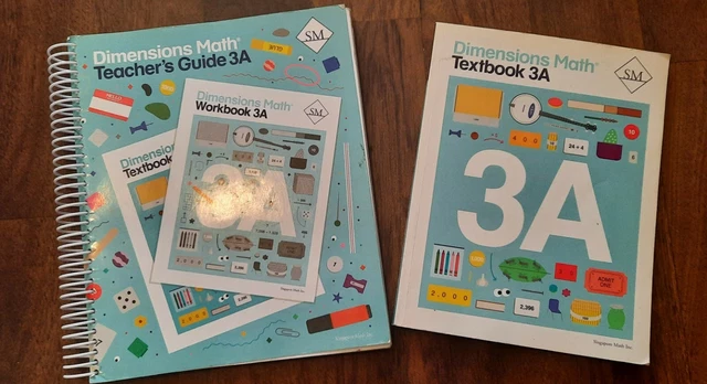 DIMENSIONS MATH 3A Teacher's Guide Singapore Math + Textbook $25.50 ...