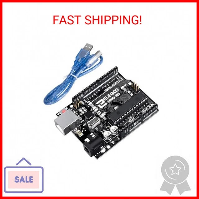ELEGOO UNO R3 Board ATmega328P with USB Cable(Arduino-Compatible) for ...