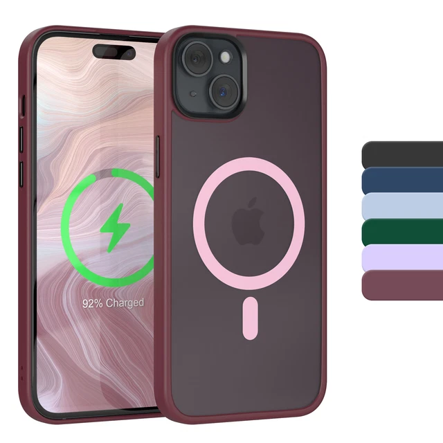EAZY CASE POUR IPHONE 15 Plus Coque Avec Magsafe Mat Protection Étui ...
