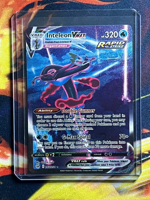 POKÉMON TCG INTELEON VMAX Fusion Strike 266/264 Holo Secret Rare $35.98 ...