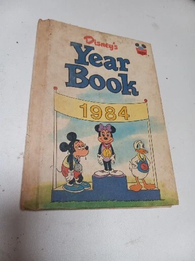 WALT DISNEY'S 1984 Yearbook Vintage Disney Mickey Mouse Minnie Mouse ...