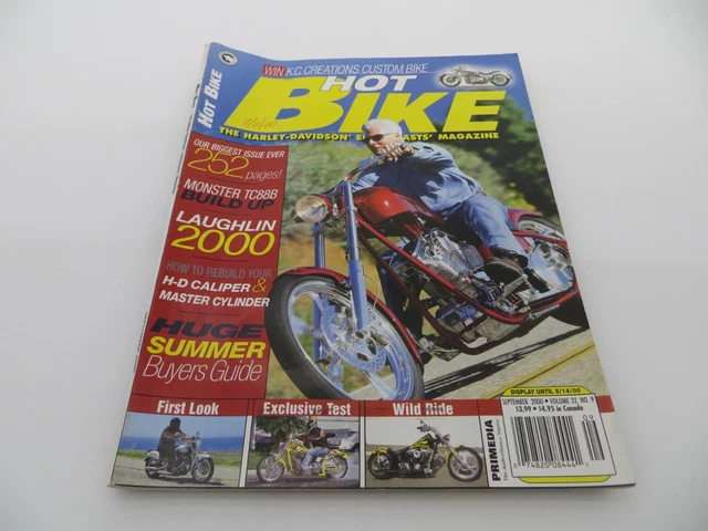 HOT BIKE THE Harley Davidson Enthusiasts' MAGAZINE September 2000 ...