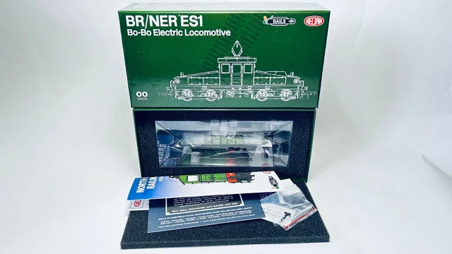 RAILS, HELJAN 1204 OO Gauge BR /NER ES1 Bo-Bo "26500" BR Lined Green ...
