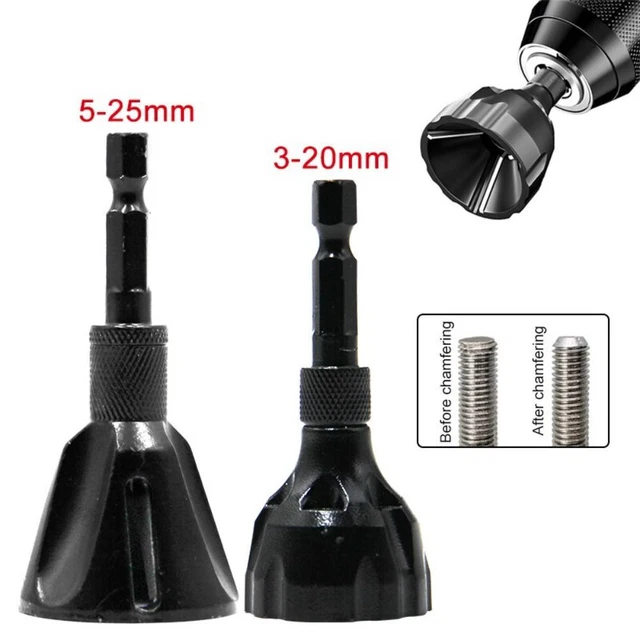 THREAD DRILL BIT Deburring Tungsten Steel Remove Burr Trimming Drilling ...