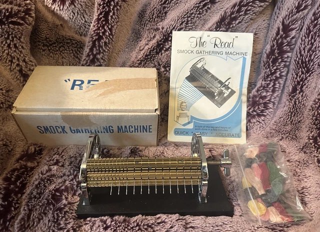 MÁQUINA RECOLECTORA DE smocking Read Pleaters con agujas EUR 139,15 ...