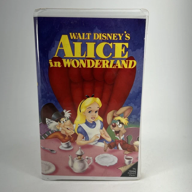 WALT DISNEY ALICE In Wonderland VHS Masterpiece Collection Clamshell £7.86 - PicClick UK