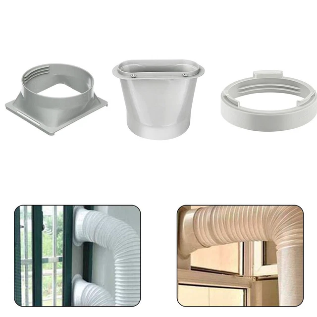 PORTABLE AIR CONDITIONER Kit Exhaust Hose Duct Interface Tube Connector ...