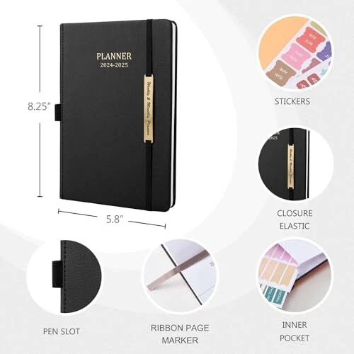 PLANNER 2024-2025, MONTH Weekly Planner Run January 2024 to June 2025 ...