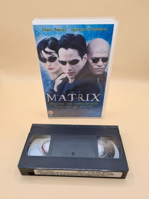 THE MATRIX VHS Video Big Box Ex Rental Warner Rare Dealer Version Small ...