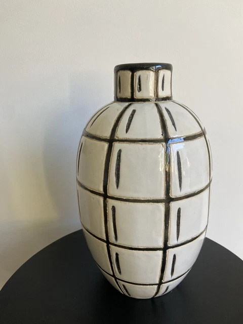 ART POTTERY VINTAGE Studio Incised Geometric Pattern Circa 1960s MCM ...