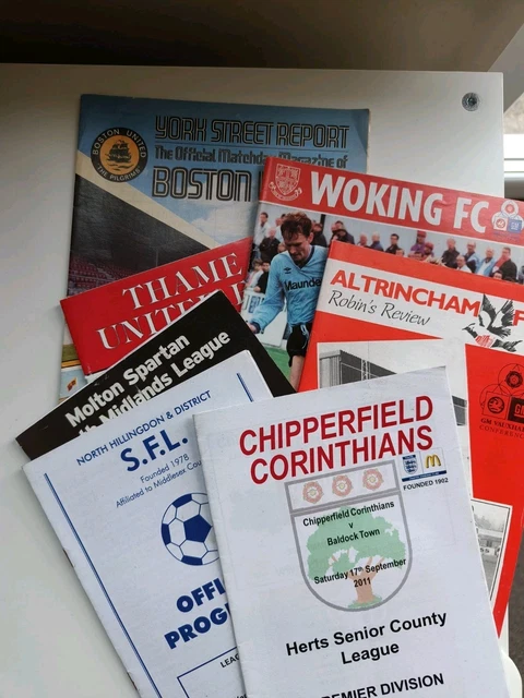 NON-LEAGUE FOOTBALL PROGRAMMES. Multiple Programmes £3.31 - PicClick UK