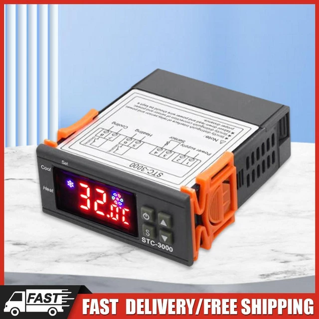 STC-3000 DIGITAL TEMPERATURE Controller Thermostat for Incubator (110 ...