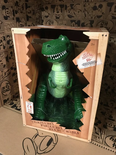 DISNEY STORE REX Interactive Talking Action Figure, T-Rex, 30 TORN BOX ...
