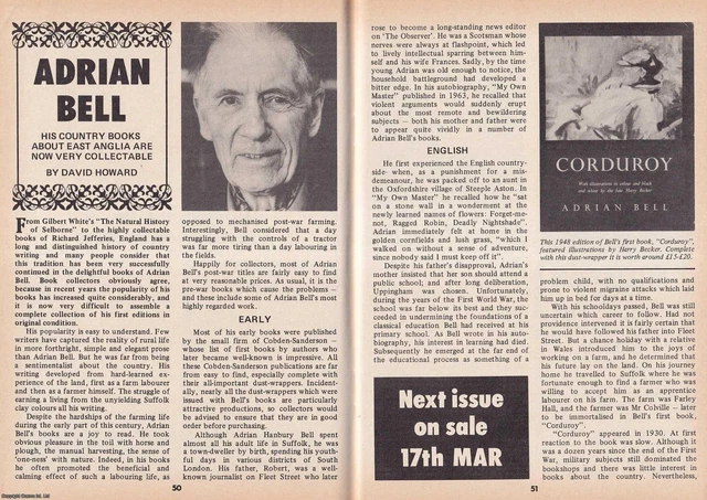 ADRIAN BELL : Country Books About East Anglia. This Is An Original ...