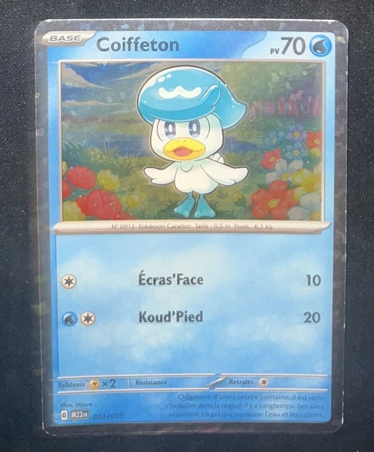 CARTE POKÉMON COIFFETON Holo 003/015 - 3/15 - M23FR McDonald's - Mcdo ...