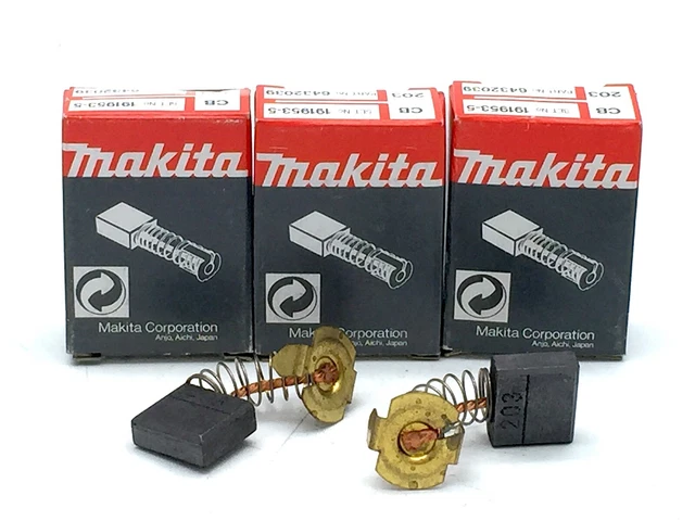 MAKITA CARBON BRUSH Set CB-203 6432039 191953-5 2414NB x 6 singles £43.46 - PicClick UK