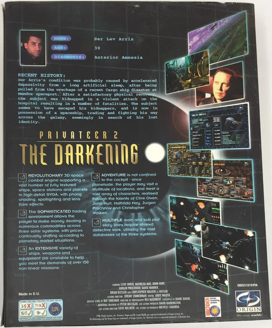 PRIVATEER 2: THE Darkening PC CD-ROM Big Box EUR 250,00 - PicClick DE