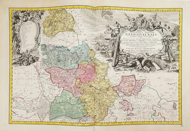 ATLAS POLSKA POLOGNE De Silésie Slask Hanson Maps Cartes 1750 EUR 7.701 ...