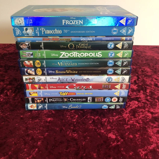 WALT DISNEY PIXAR - Children's DVD collection bundle/Joblot X 12 - Free ...