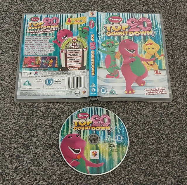 BARNEY THE DINOSAUR Barney Top 20 Countdown Kids Children Pal Dvd £4.50 ...