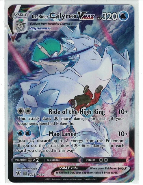 ICE RIDER CALYREX Vmax TG15/TG30 Pokemon Astral Radiance Ultra Rare ...
