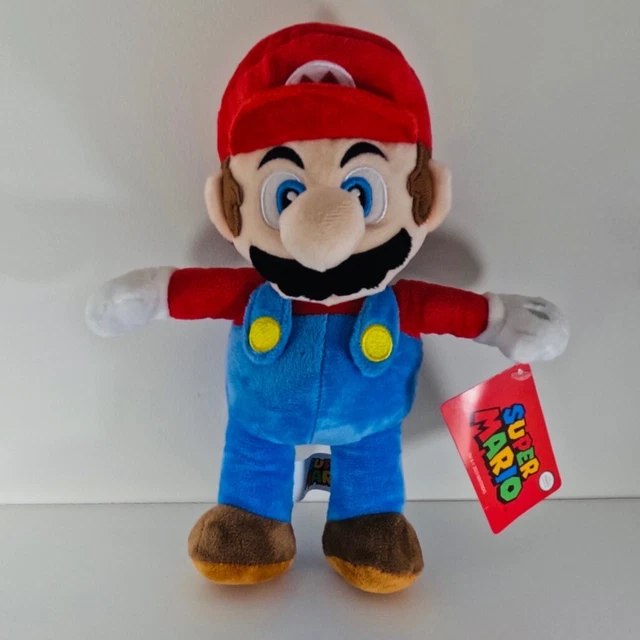 LICENSED NINTENDO SUPER Mario Bros - Mario Plush Soft Toy 28cm - Brand ...