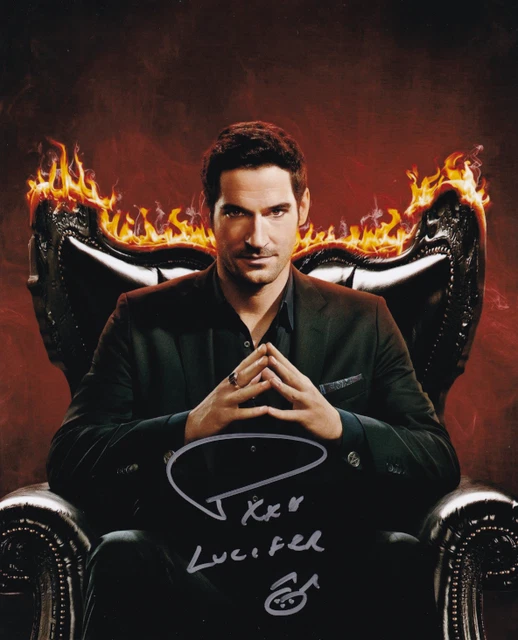 TOM ELLIS SIGNED Autogramm 20x25cm LUCIFER in Person autograph ACOA EUR ...