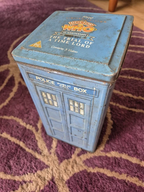 DOCTOR WHO 30TH Anniversary Tin Tardis Ltd Edition Trial of a Timelord ...