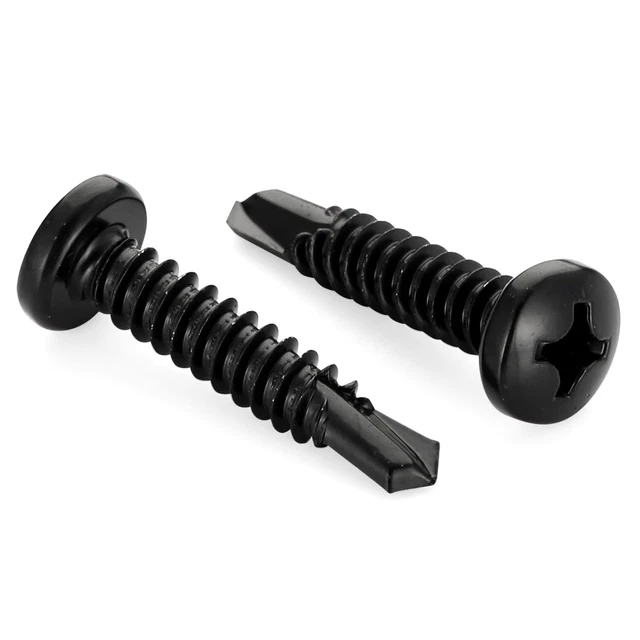 #10 X 1-1/4& Pan Head Self Drilling Screws, Phillips Drive Self Tapping ...