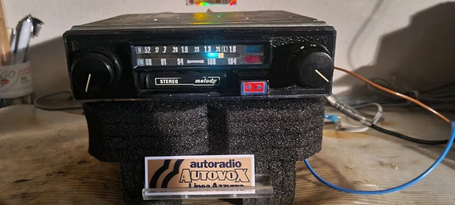 AUTORADIO VINTAGE ANNI '70 Autovox Linea Azzurra Stereo Melody MA777 ...
