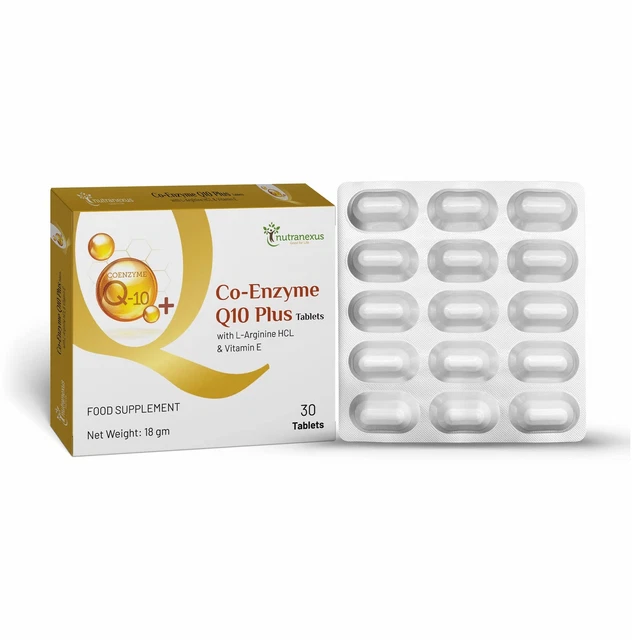 CO-ENZYME Q10 PLUS - CoQ10 Supplement with L-Arginine HCL & Vitamin E £ ...