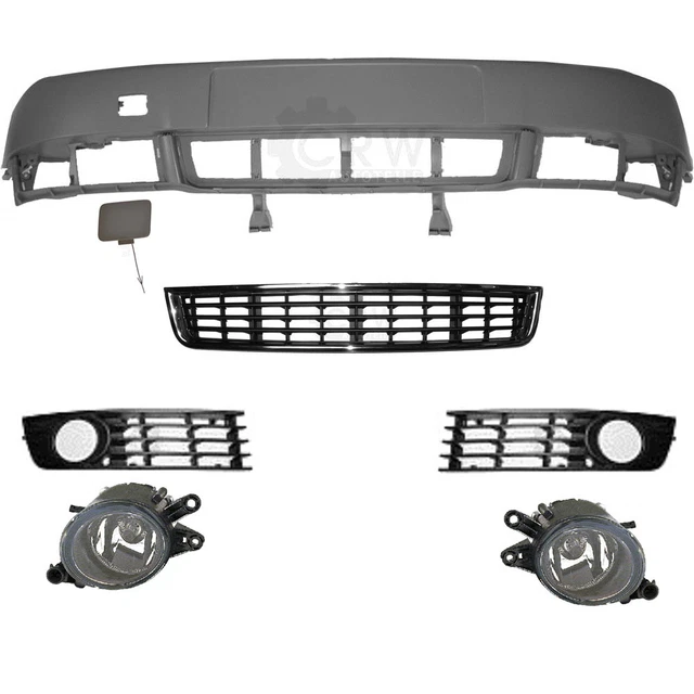 KIT PARE-CHOCS APPRÊTÉ Incl. Accessoire + Brouillard pour Audi A4 Type ...