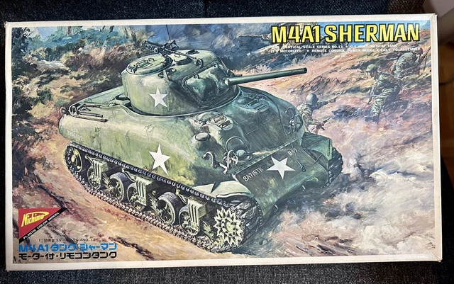 VINTAGE NICHIMO M4A1 Sherman, 1/35, Motorized. $56.78 - PicClick CA