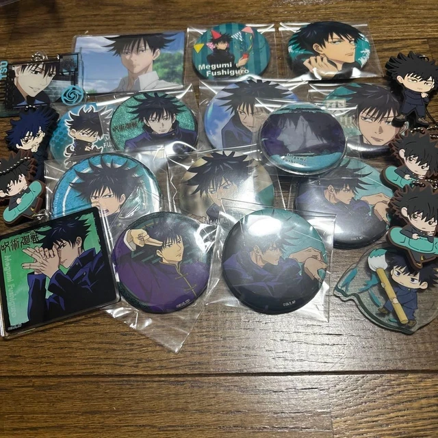 JUJUTSU KAISEN MEGUMI Fushiguro Clear File Pin Badges lotto esclusivo ...