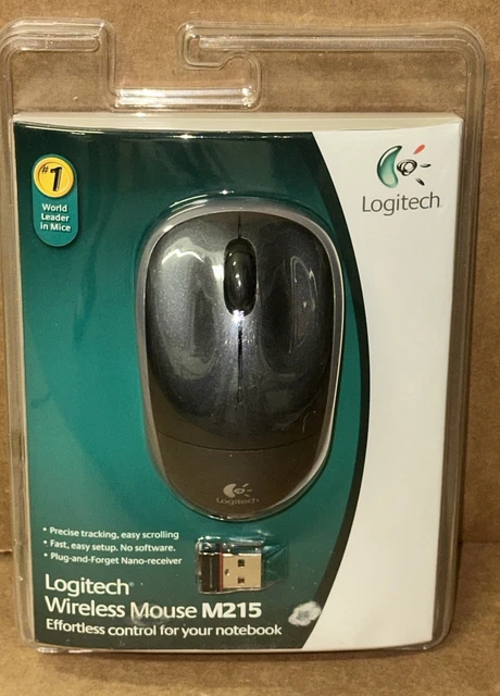 LOGITECH M215 WIRELESS Mouse Optical Wheel Gaming with Nano Receiver ...
