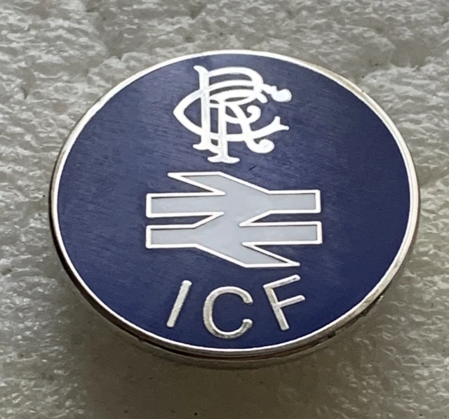 VERY RARE COLLECTIBLE Glasgow Rangers Supporter Enamel Badge - ICF ...