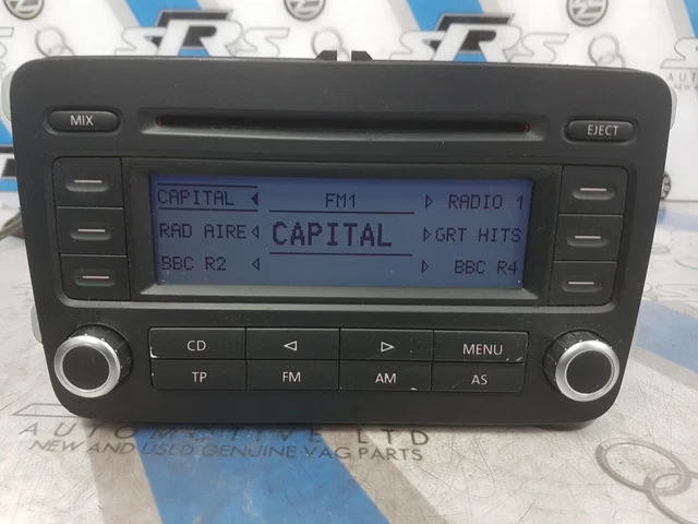 VW RADIO / CD Player / RCD 300 Stereo Head Unit WITH CODE £39.99 ...