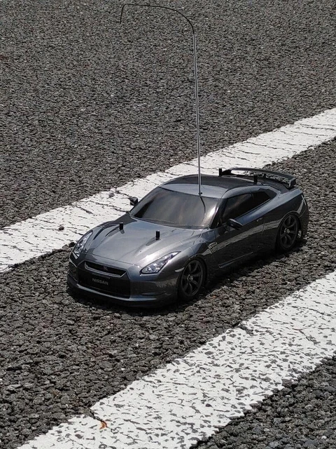 TAMIYA 1/10 RC Car Full Set TT-01 TYPE E chassis & Nissan R35 GTR Body ...