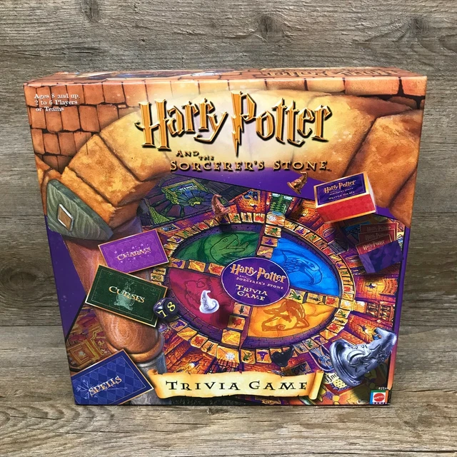 HARRY POTTER AND The Sorcerers Stone Trivia Board Game 2000 100% ...