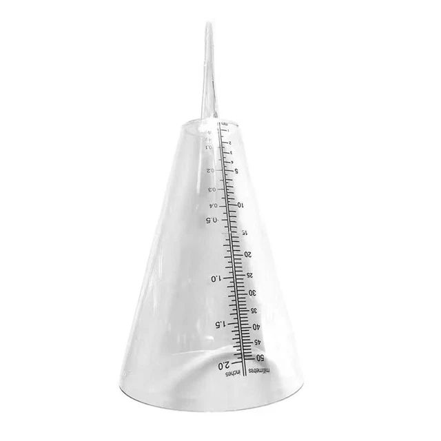 CONE RAIN GAUGE Measurement Ground Precipitation Garden Rainfall ...
