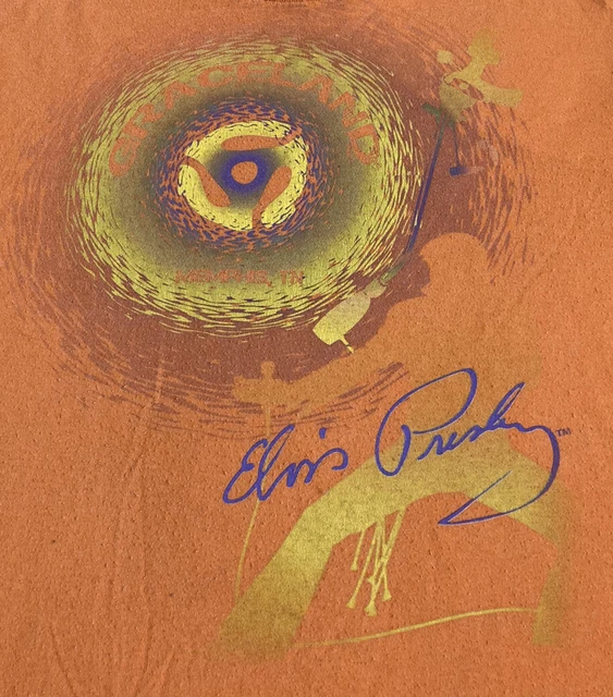 VINTAGE 1980S OFFICIAL GRACELAND ELVIS PRESLEY Signature Gift Shop ...